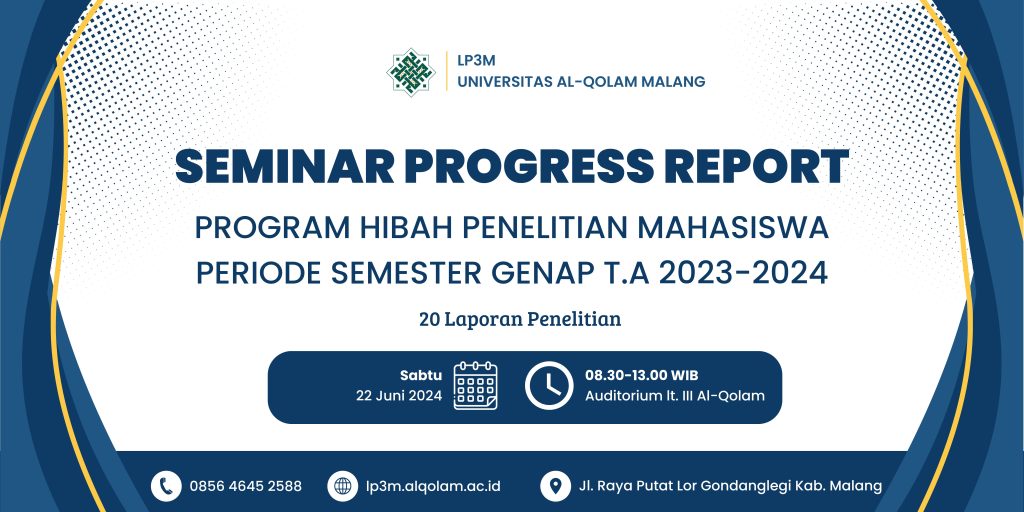 Seminar Progress Report Program Hibah Penelitian Mahasiswa Tahun 2023 ...